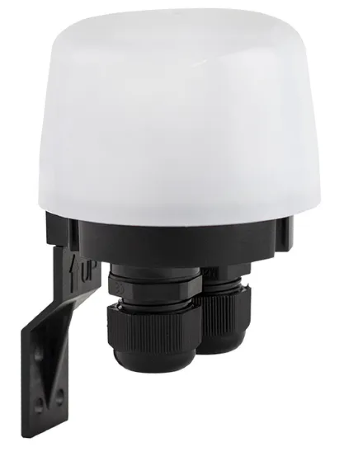 Фотореле EKF / ЕКФ PROxima PS-4, в пластиковом корпусе, белый, 86×78×117мм, 230В 10А 2200Вт IP66 / электрика