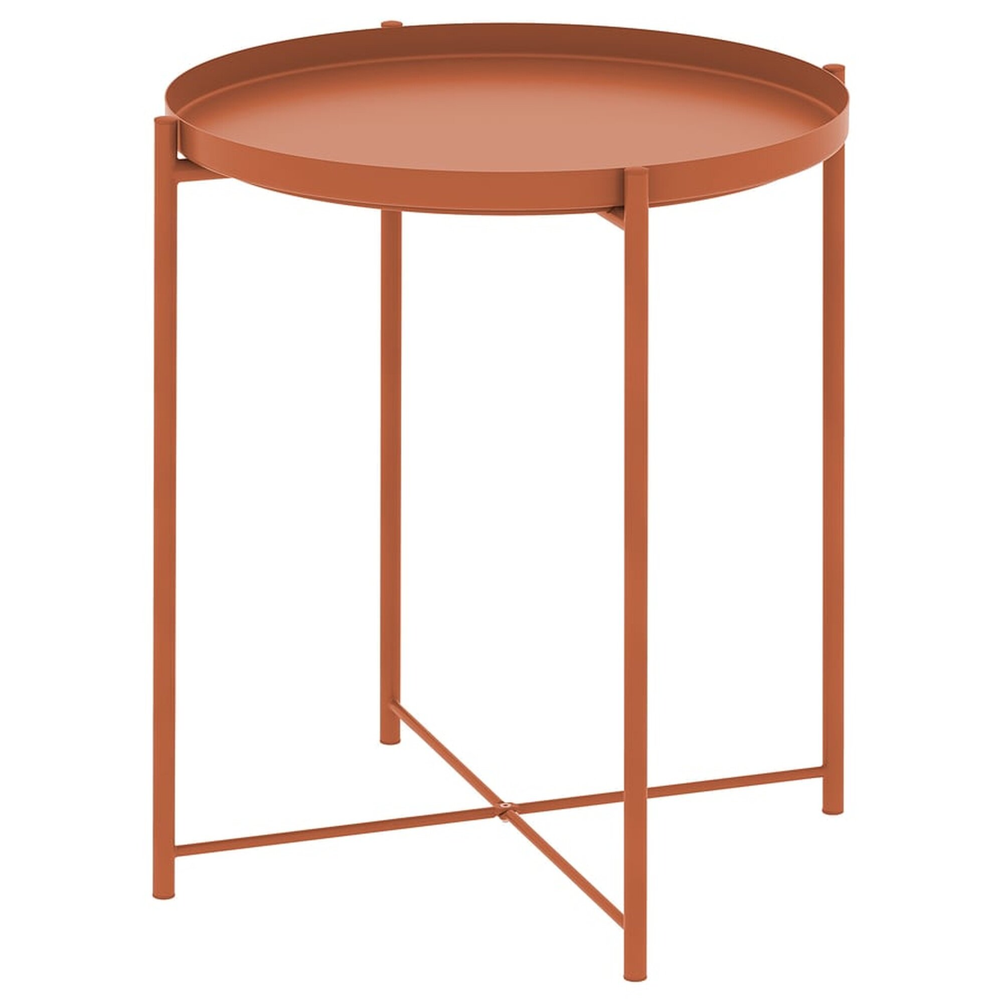 Подносной столик IKEA GLADOM ярко-оранжевый, 45x53 см, 906.040.34