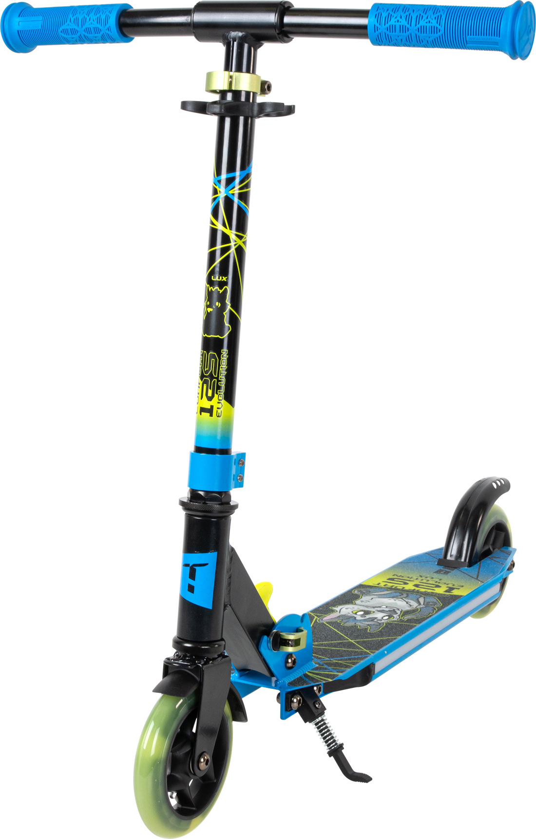 Детский самокат Tech Team "Comfort 125 Evolution Lux", складной - 2024 Blue