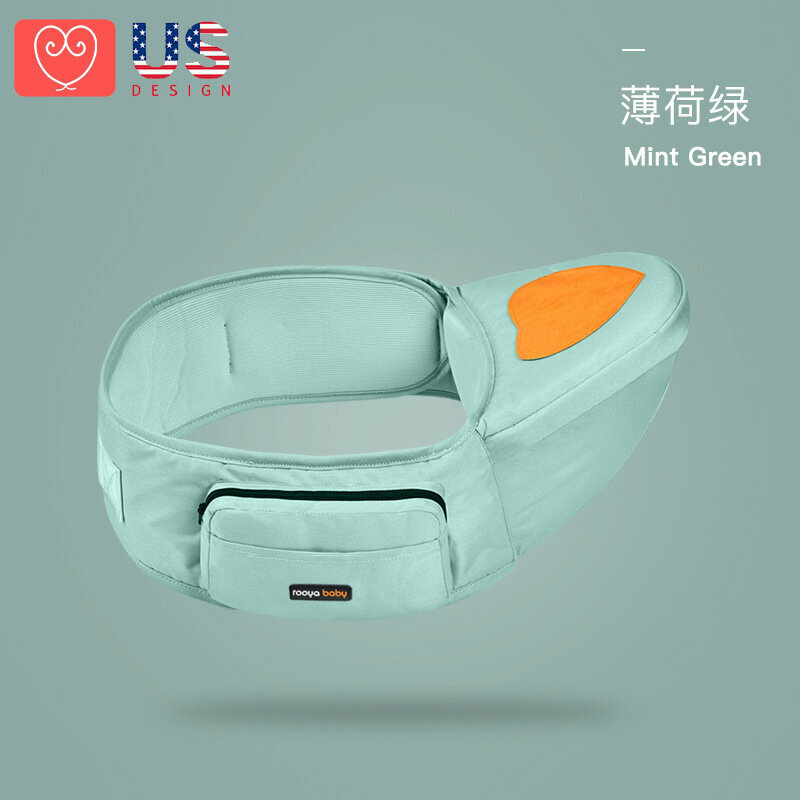 Поясной стульчик хипсит Rooya Baby Four Seasons, цвет зелёный