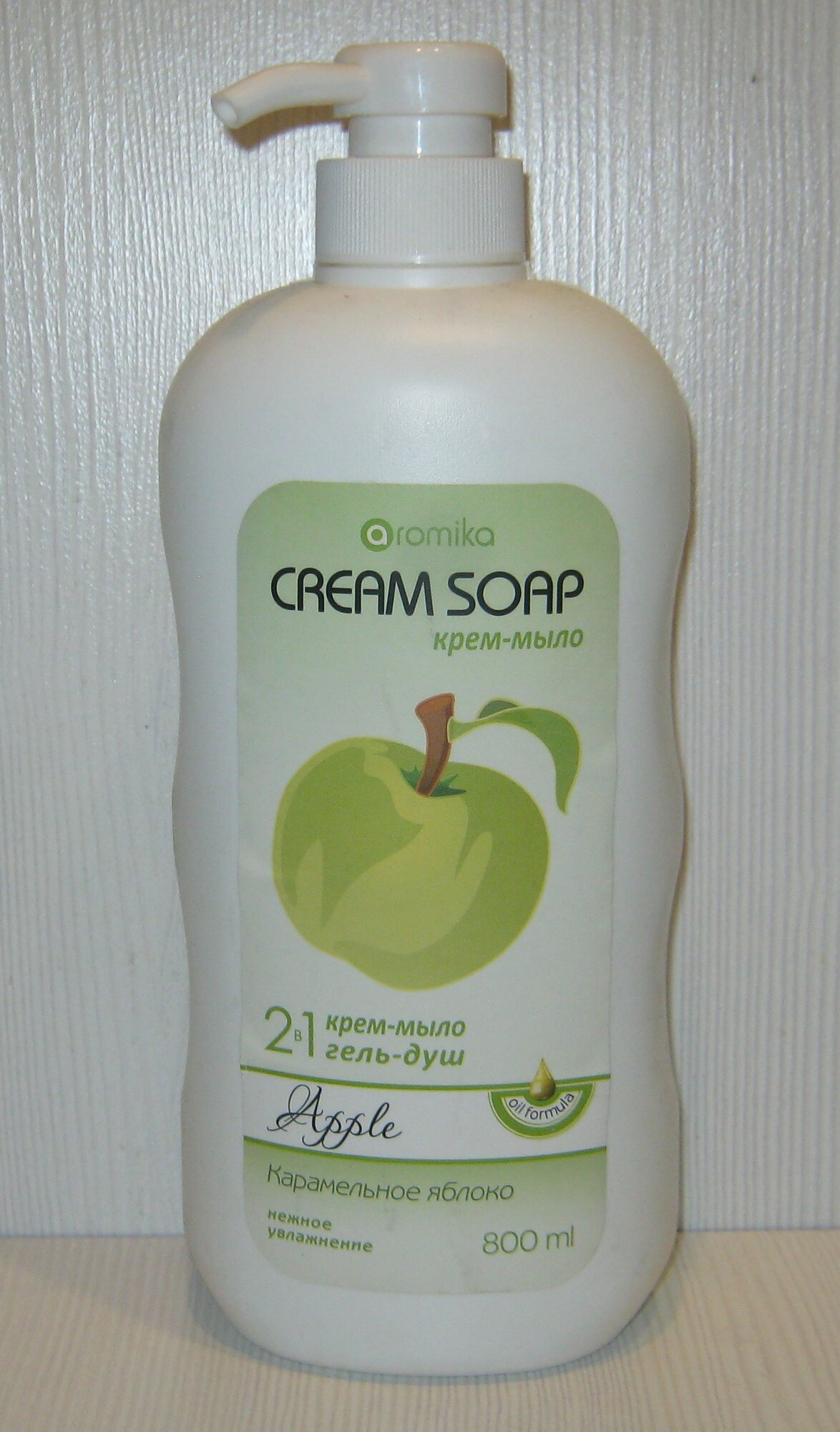 Крем-мыло "Карамельное яблоко", 2 в 1, гель для душа, 800 мл