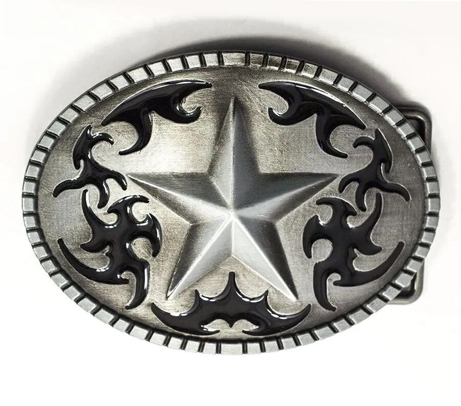 Пряжка декоративная для ремня Звезда