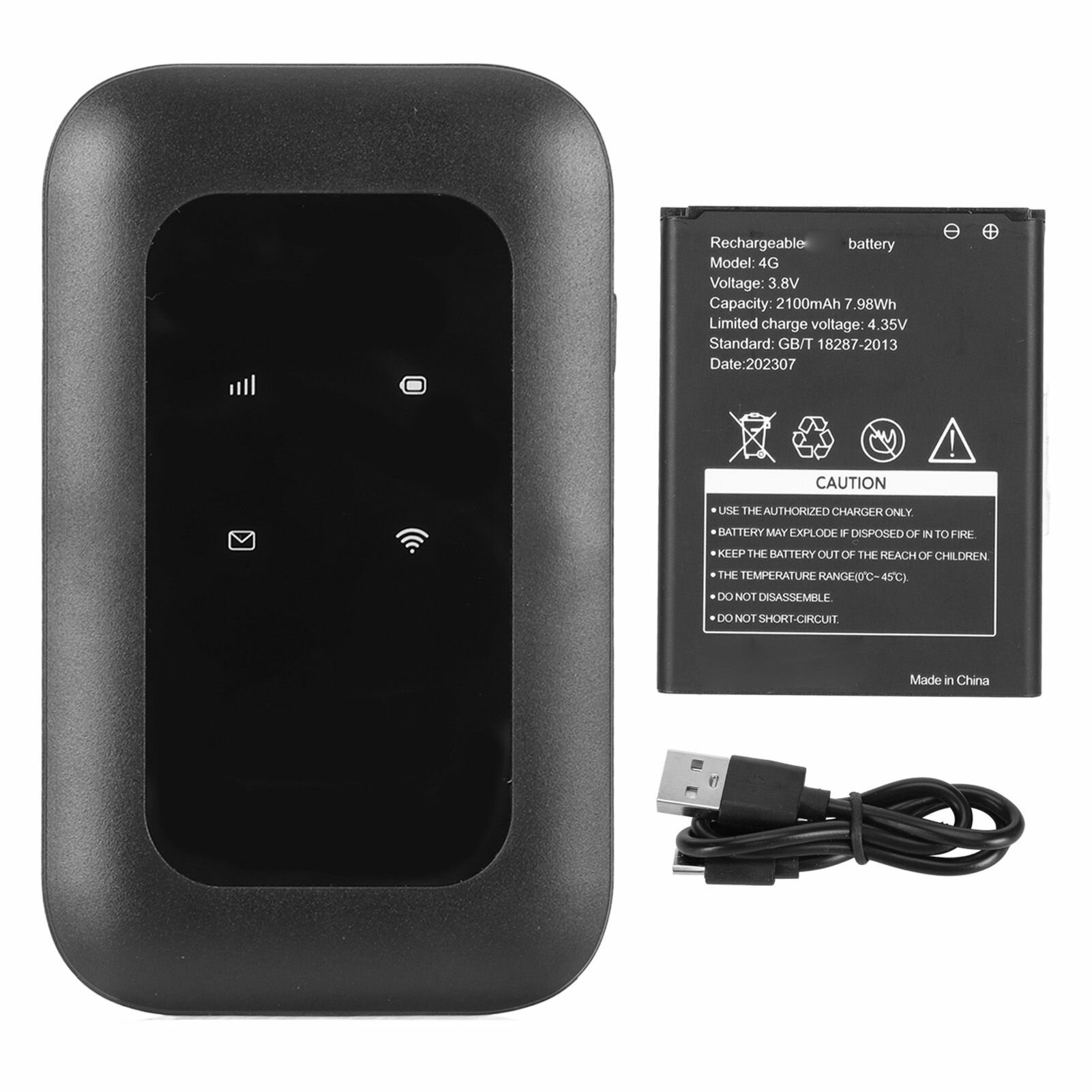 4G WiFi роутер, 150 Мбит/с, 10 устройств, 2100 мАч, USB модем, EU/Азия