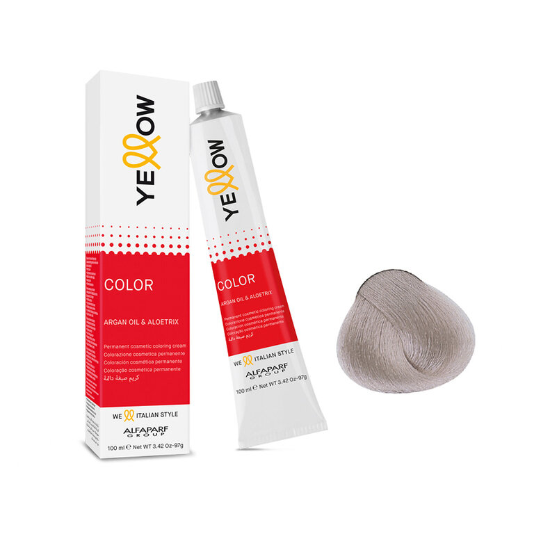 YELLOW PROFESSIONAL Ye Color Permanent Coloring Cream Ye Color Перманентная крем краска 10.21 100 мл