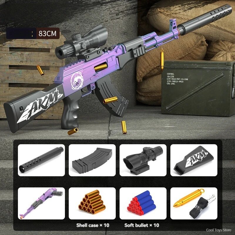 Мягкий пистолет AK47 для страйкбола chameleon
