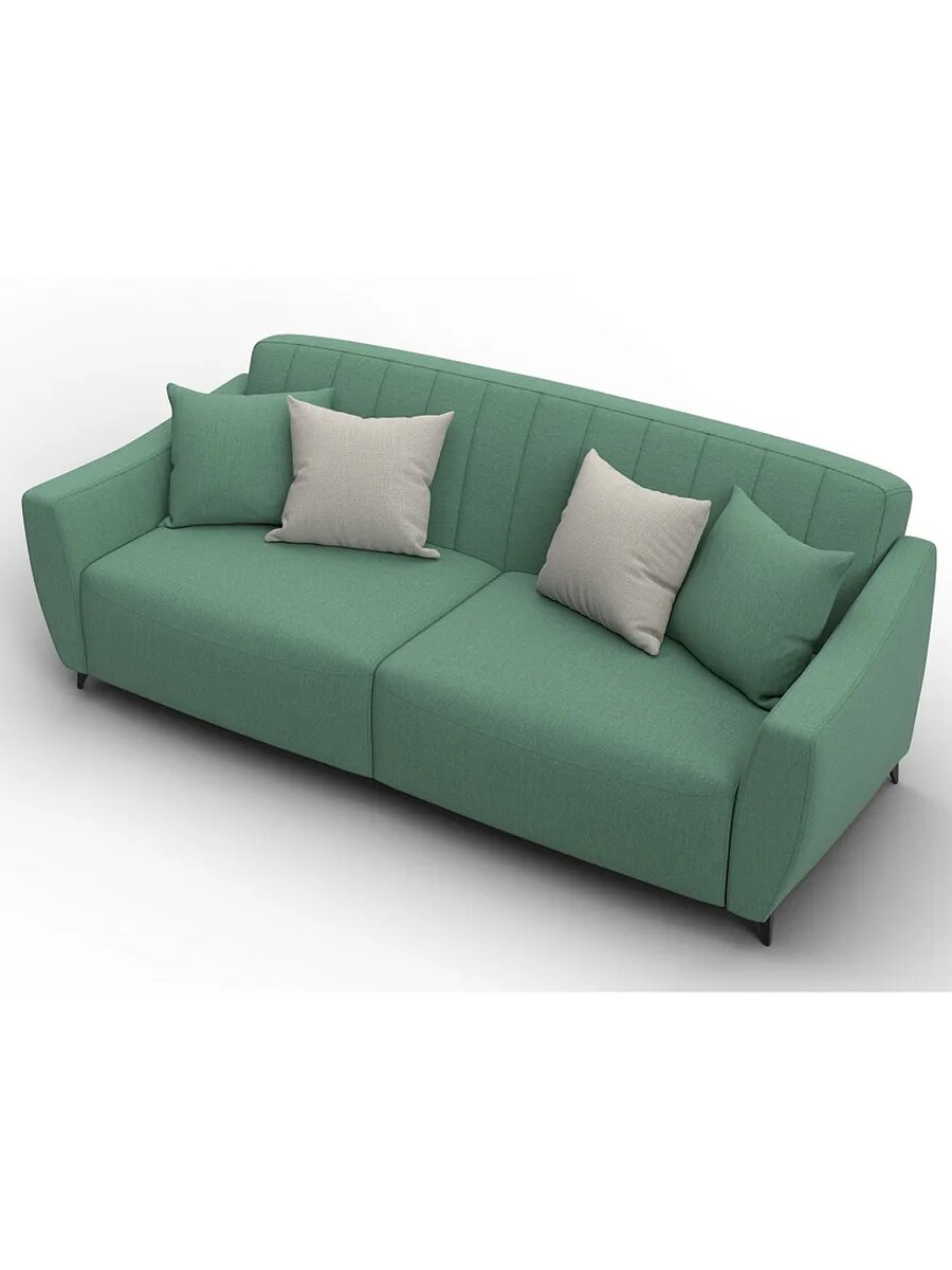 Офисный диван-книжка на ножках Монро, 227х95х86, с ящиком для белья, рогожка