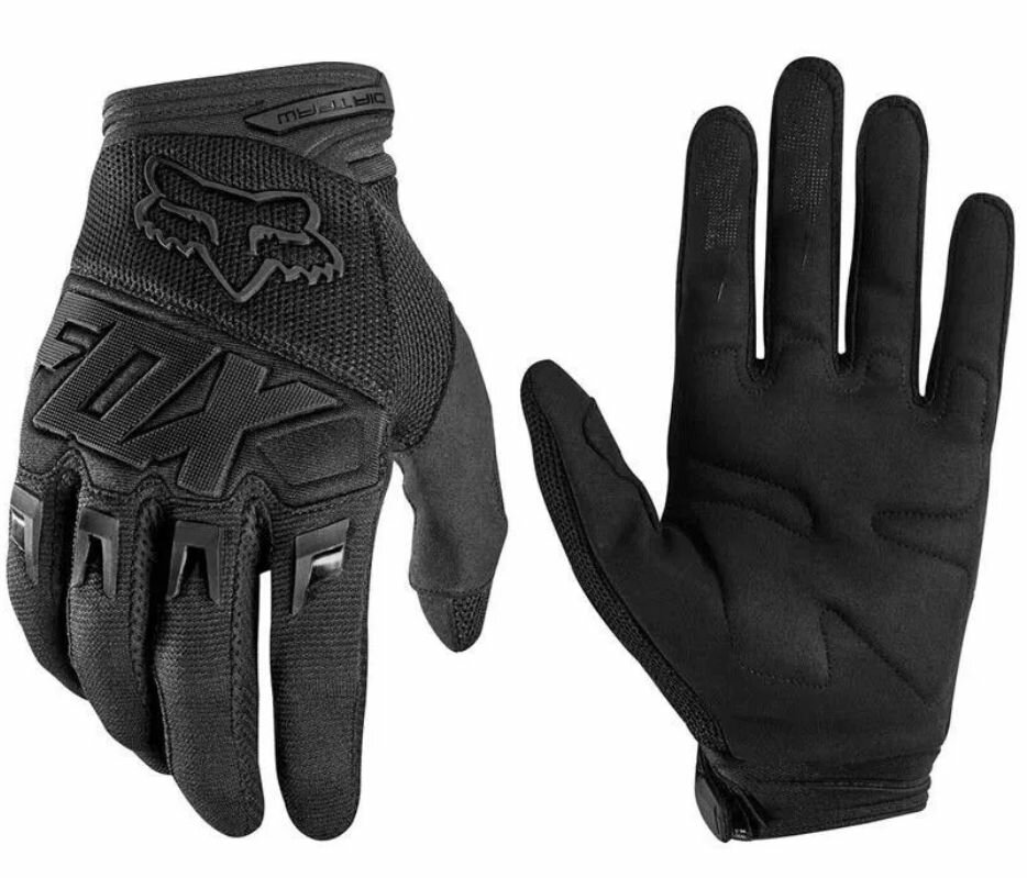 Мотоперчатки для мотокросса эндуро питбайка и квадроцикла FOX, Размер L, Цвет черный