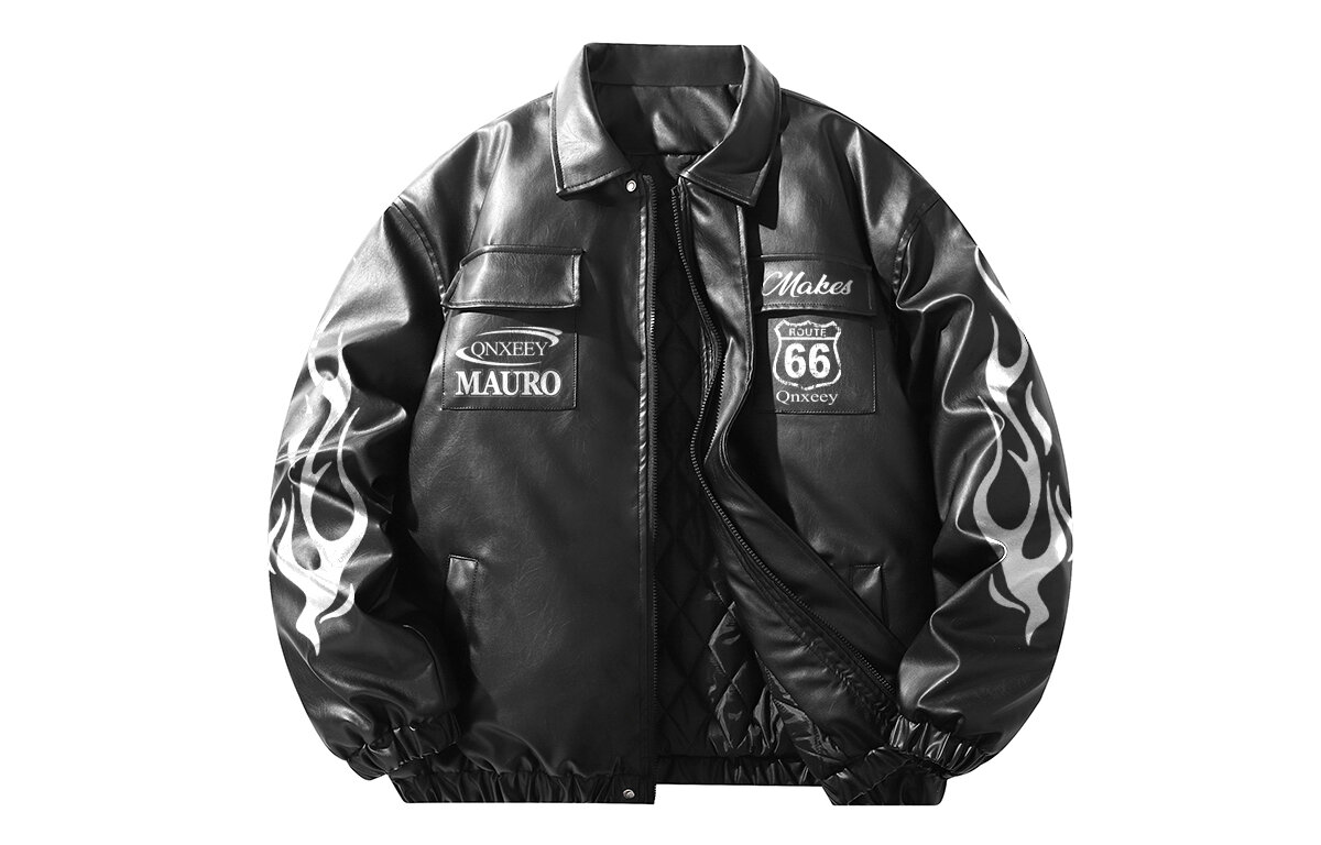 Куртка кожаная Qnxeey