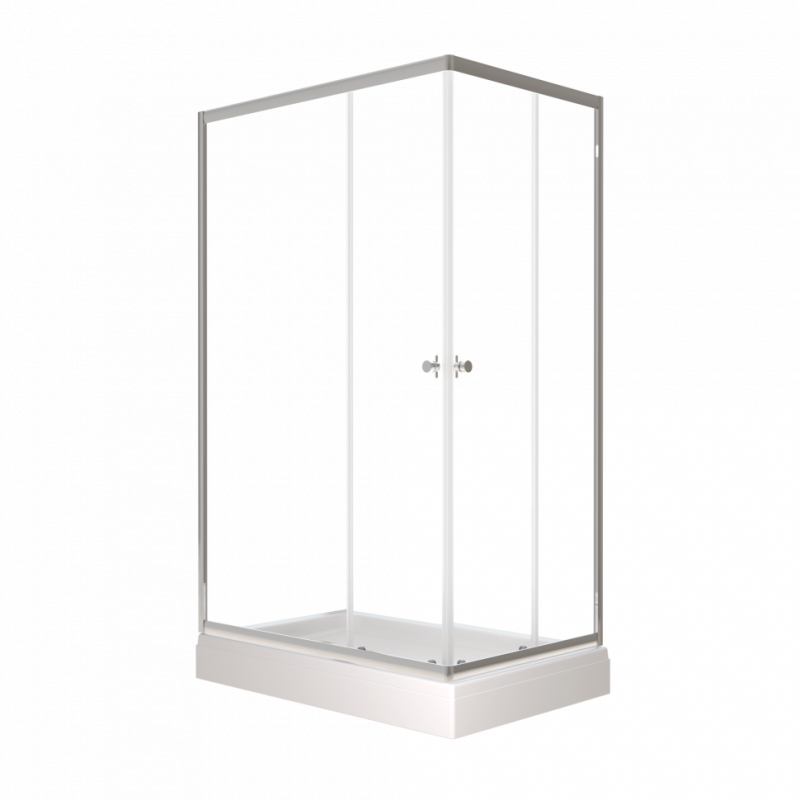 Тритон Душевой уголок "Вента-Хром" 100х80, прямоуг. низ. подд. (2 места+сифонD90мм) Тритон Щ0000049617