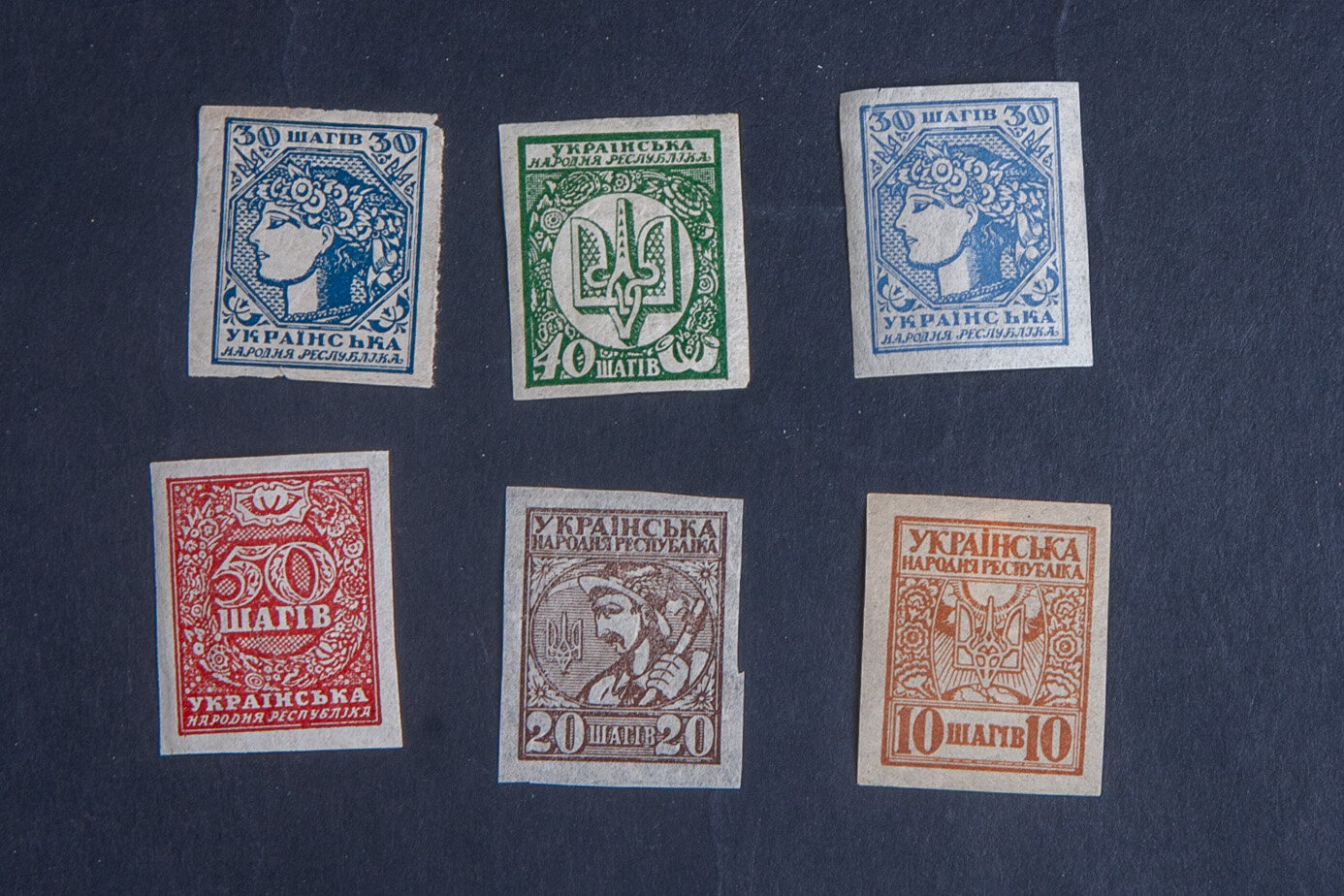 Гражданская война марки 1918-23 г. , Восточная украина