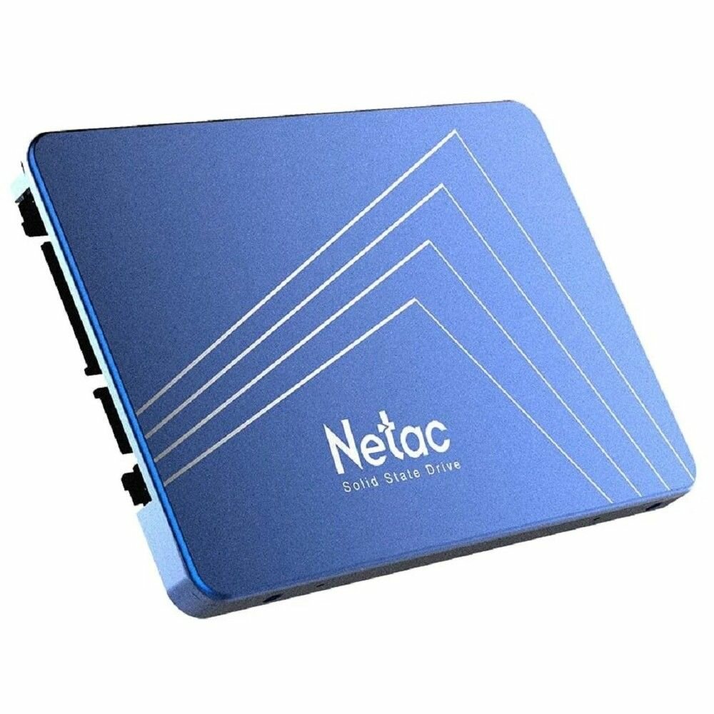 Netac носитель информации SSD 2.5" 256Gb N600S Series Retail SATA3, up to 540 490MBs, 3D NAND, 140TBW, 7mm