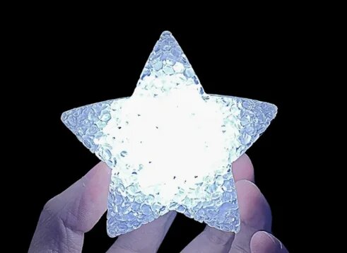 Светодиодные светящиеся звезды для вечеринок, 25 шт. 8cm, white