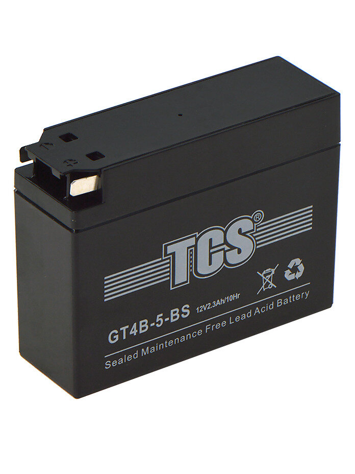 АКБ 12V 2,3А "TCS" GEL, Suzuki (115x39x87, черный, mod: GT4B-5-BS)