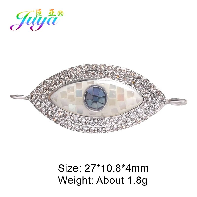 Juya подвески лаки глаз цирконий White Gold