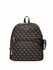 Сумка GUESS Monogram-pattern zip-pocket backpack, brown