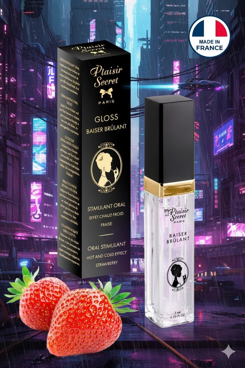 Блеск для губ Plaisir Secret Strawberry Baiser Brulant, гелевый, увлажняющий, разогревающий, 7мл