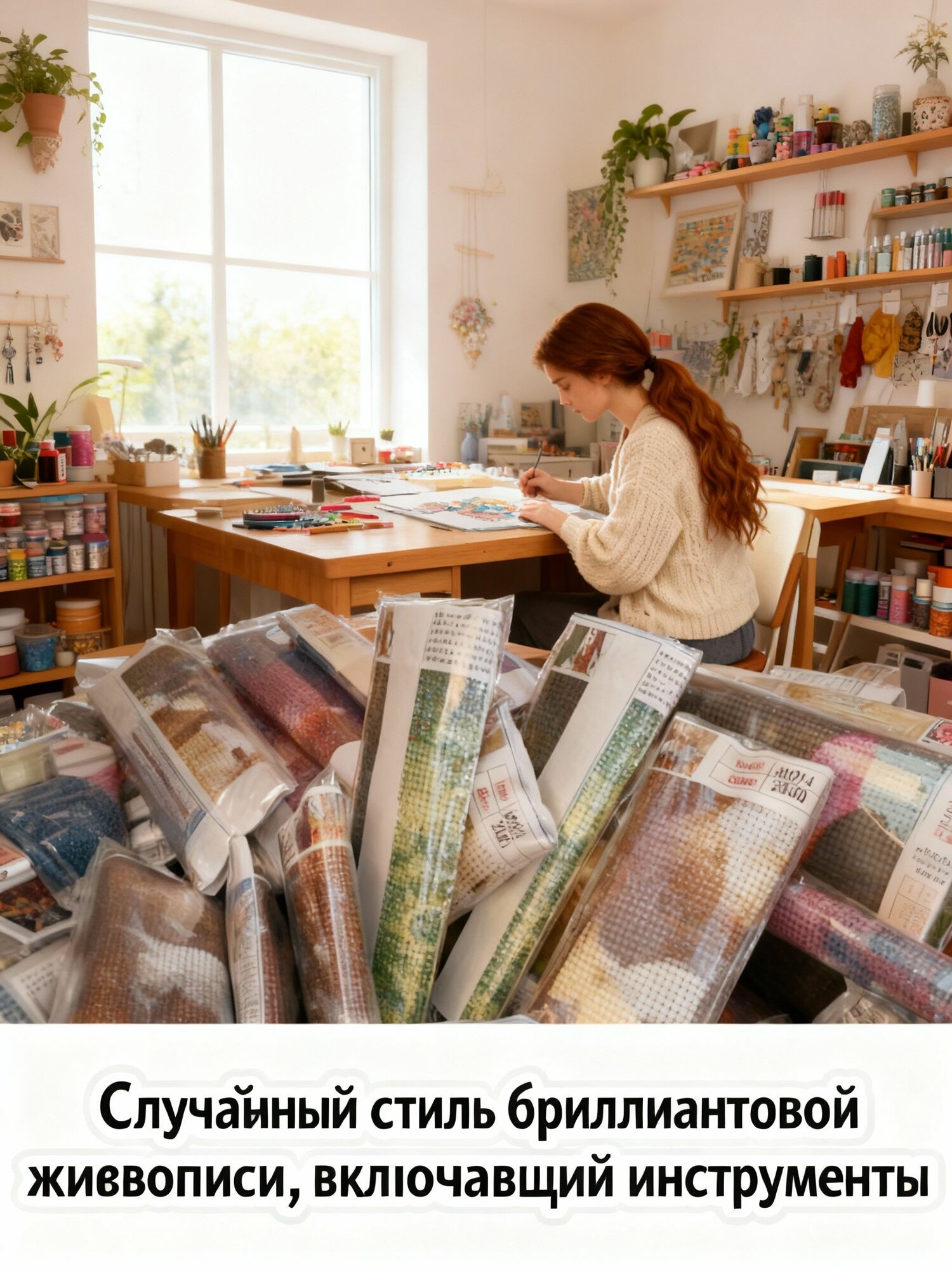 Набор для алмазной вышивки Случайный рисунок 30*40 см, полный комплект страз и инструментов, распродажа остатков, низкая цена