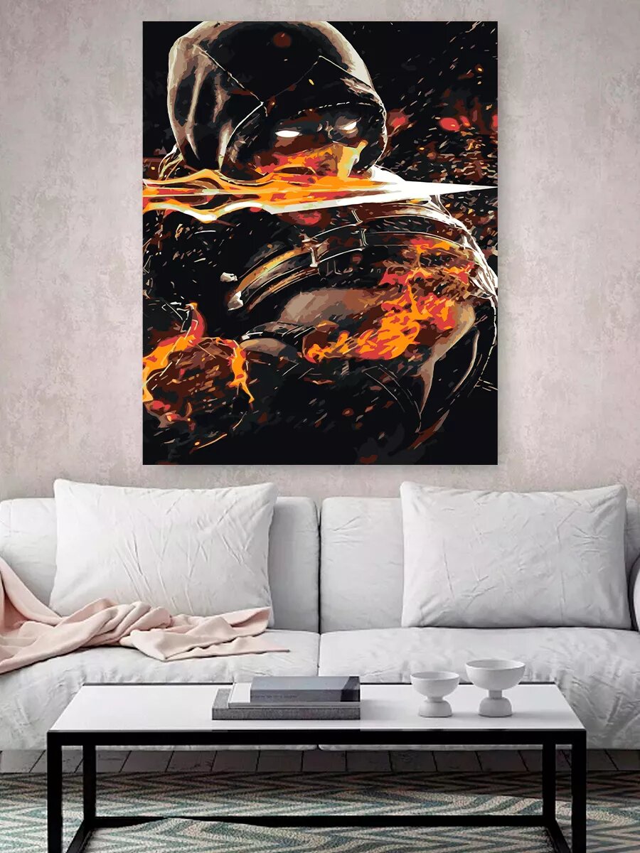 Картина по номерам Мортал Комбат