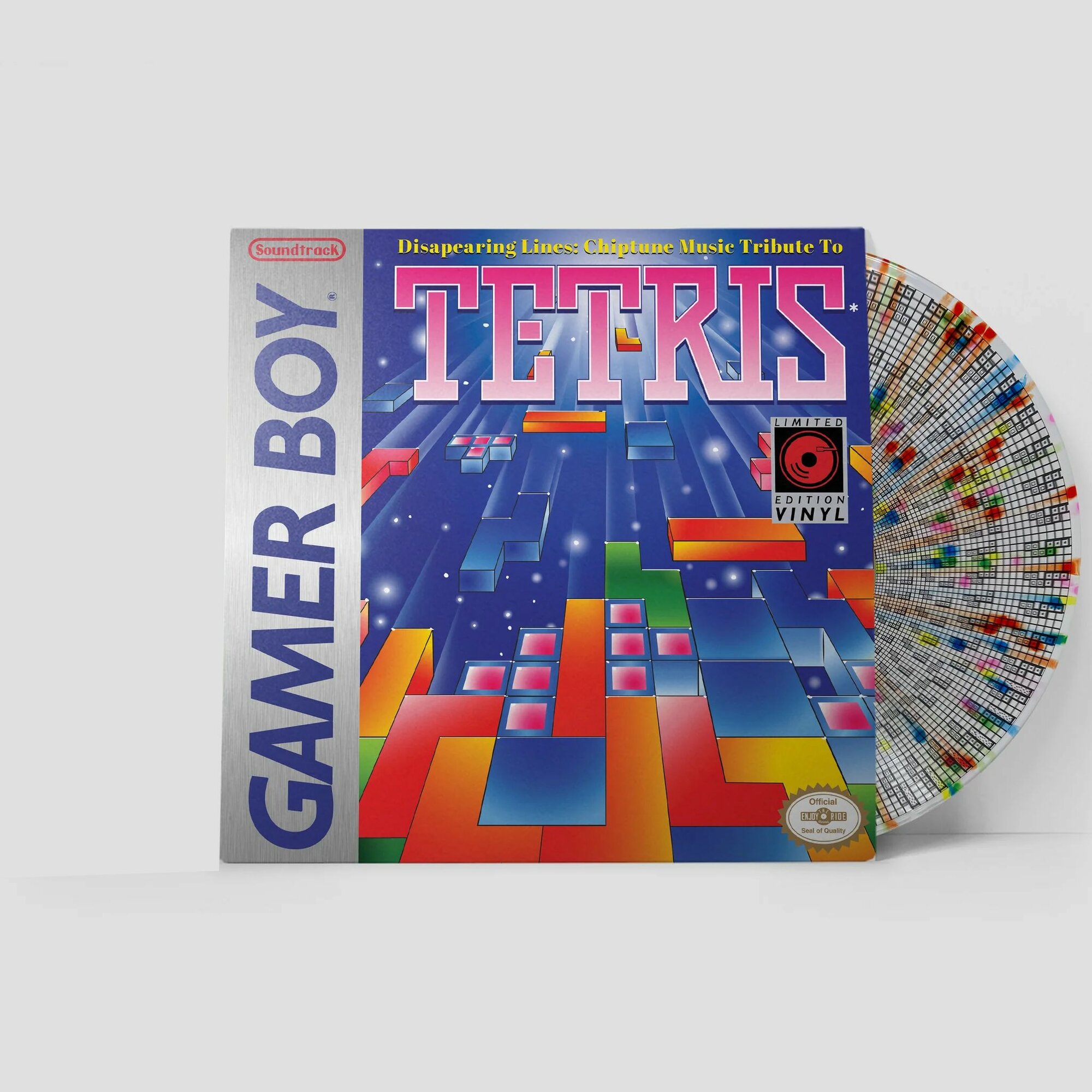 Tetris OST (350шт в мире, Tetris Splatter Zoetrope USA Limited, Disappearing Lines Soundtrack) Цвет: Анимированные Брызги Тетриса , Ультра-Редкая Виниловая Пластинка, Саундтрек к Тетрис от Gamer Boy