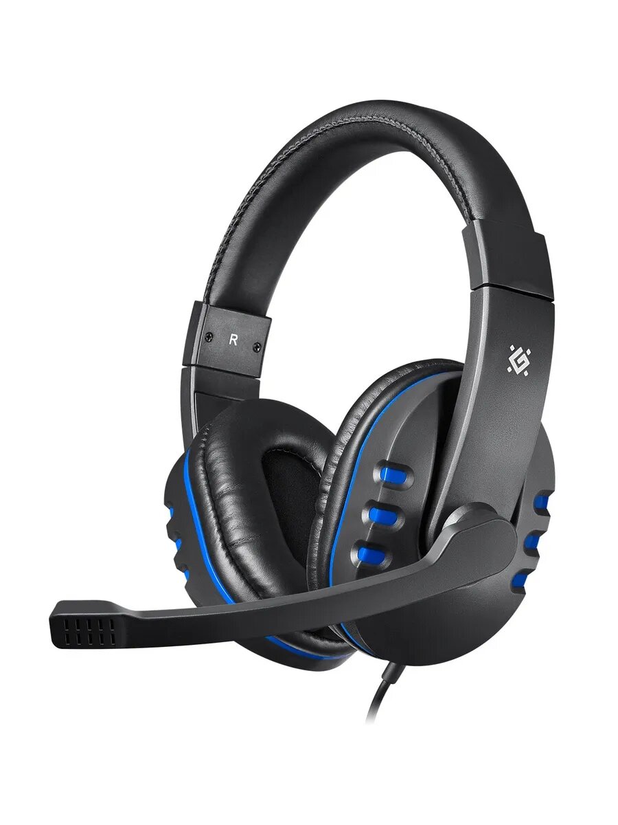 Гарнитура игровая с микрофоном WARHEAD G-160 черный-синий