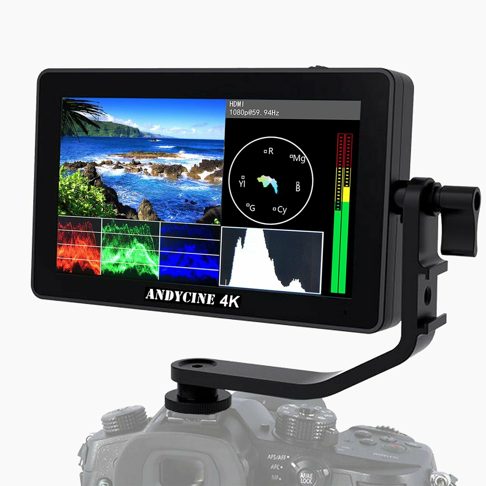5-дюймовая зеркальная камера, сенсорное управление, ANDYCINE A6 Plus 5, ви, полевой монитор, Andoer
