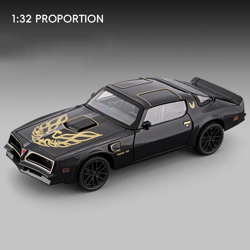 Черный Pontiac Firebird 1:32, модель автомобиля