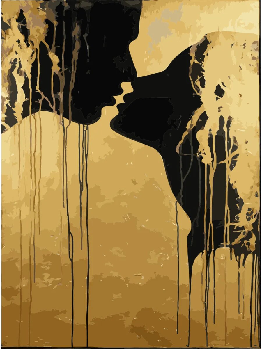 Картина по номерам 30x40 см пара