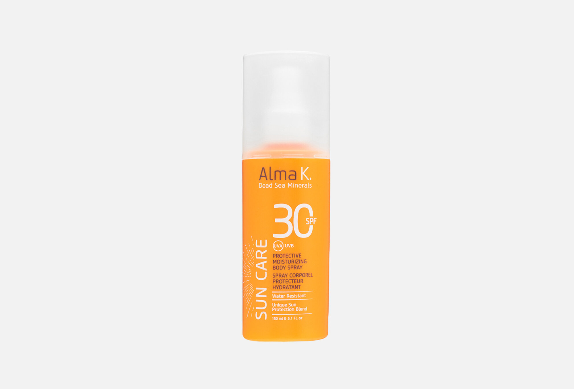 Солнцезащитный увлажняющий спрей для тела SPF 30 ALMA K. PROTECTIVE MOISTURIZING BODY SPRAY 150 мл