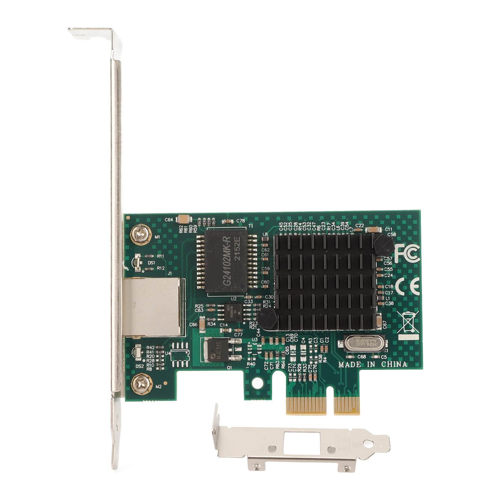 Сетевая карта PCI Express X1, однопортовая печатная плата Plug and Play, 1G Ethernet, LAN-карта, серверная сетевая карта для Windows для Linux