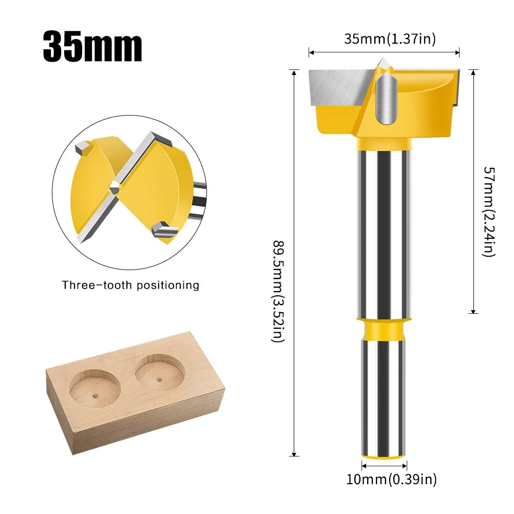 XQZQ Колонковое буровое долото Forstner 15-100 мм 35mm