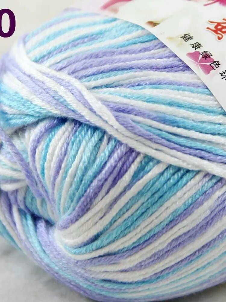 Продажа детских одеял 6BallsX50gr кашемировый шелк шерсть ручное вязание крючковых пряжек