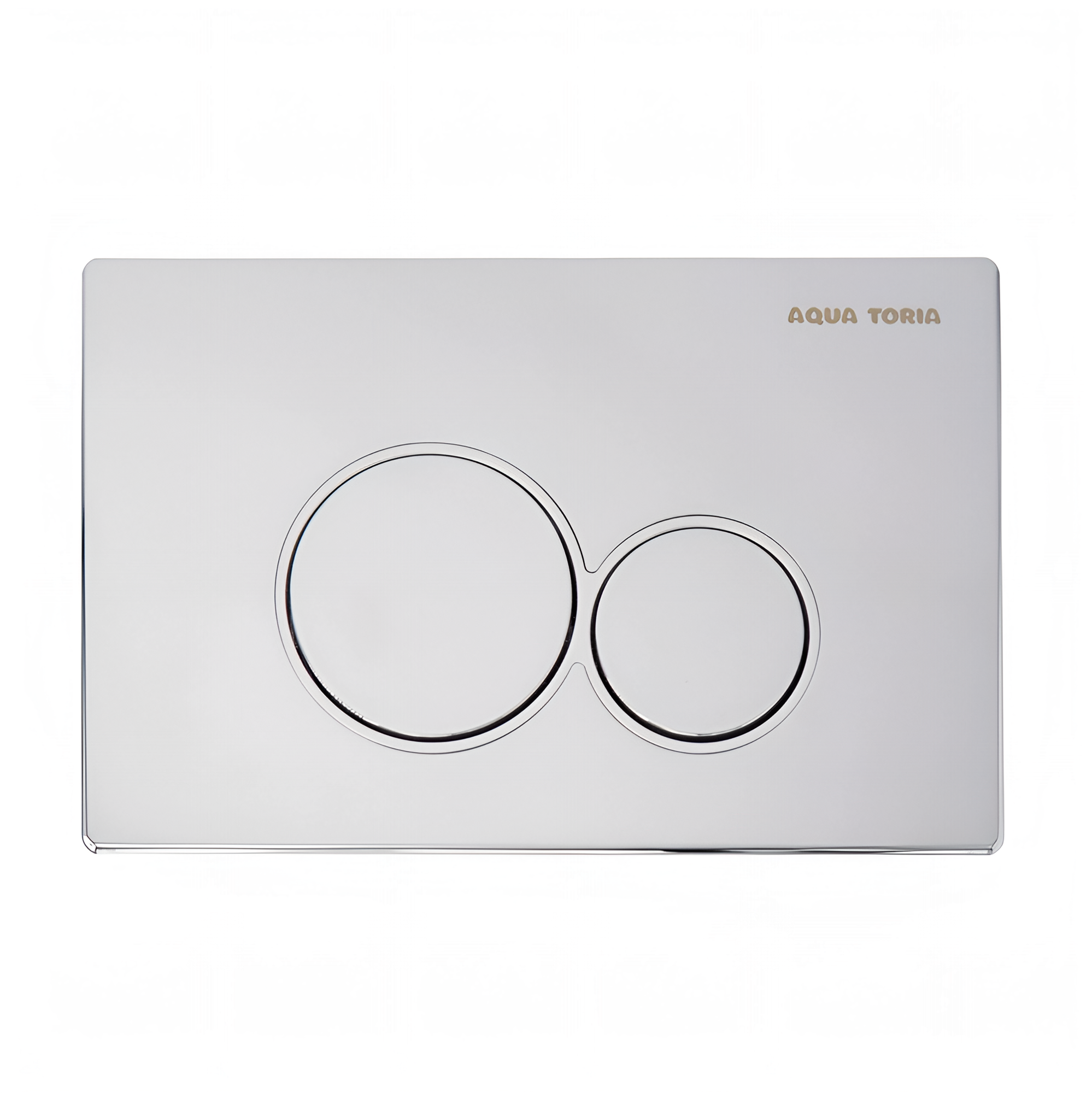 Кнопка (панель) смыва для инсталляции Aqua Toria, пластиковая, хром
