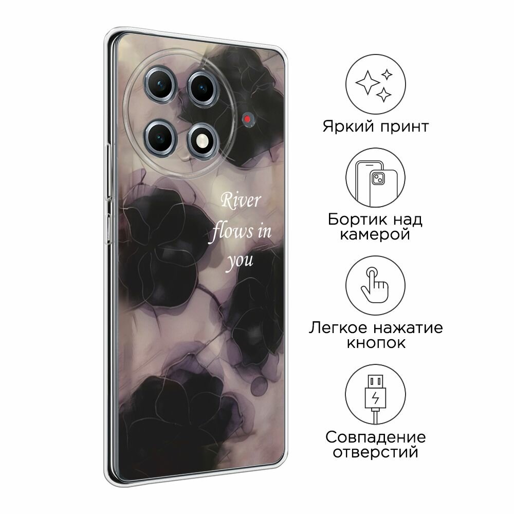 Чехол на Tecno Camon 30S Pro / Текно Камон 30S Про с принтом River flows in you — фото 1