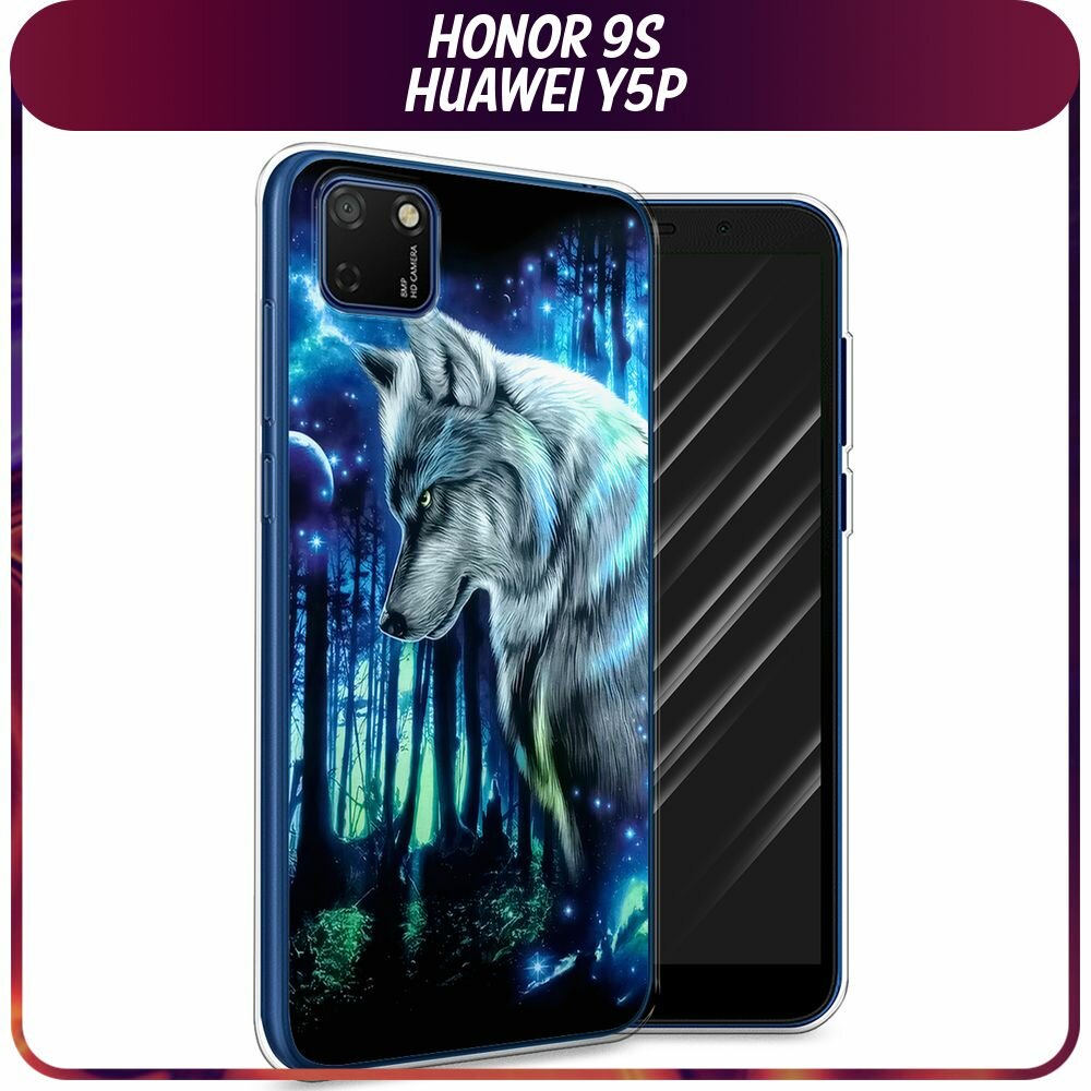 Чехол на Honor 9S/Huawei Y5p / Хонор 9S/Хуавей Y5p с принтом "Сказочный волк"