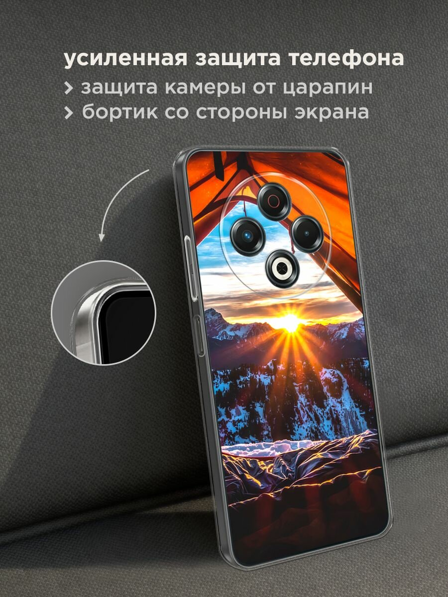 Силиконовый чехол на Tecno Spark 30 / Текно Спарк 30 с принтом "Горы 7" — фото 1