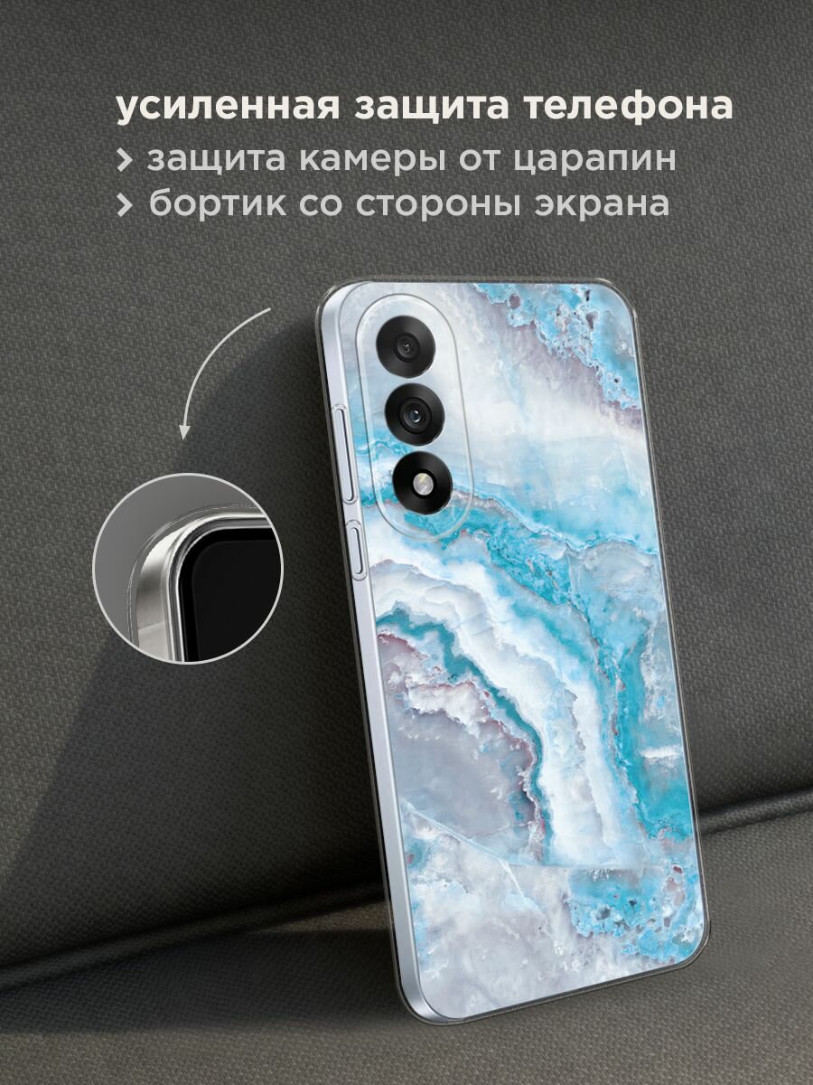 Чехол на OnePlus Nord 5 / Ван Плас Норд 5 с принтом "Нежно-голубой мрамор" — фото 1