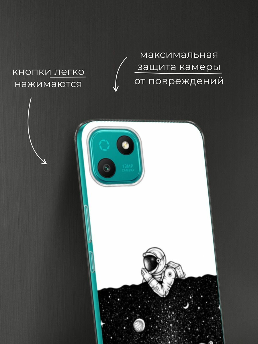 Силиконовый чехол на Wiko T10 / Вико Т10 с принтом "Космический сон" — фото 1