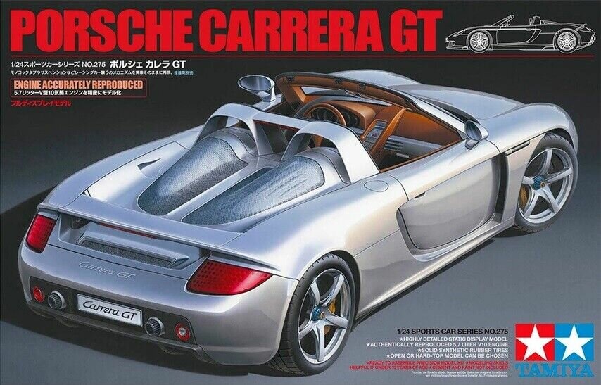 Tamiya 24275 1/24 Super Sports Carrera GT 980 сборная модель автомобилей