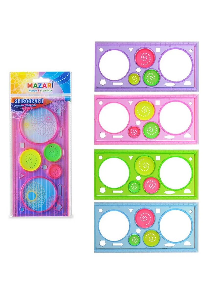 Спирограф трафарет для рисования 20 см