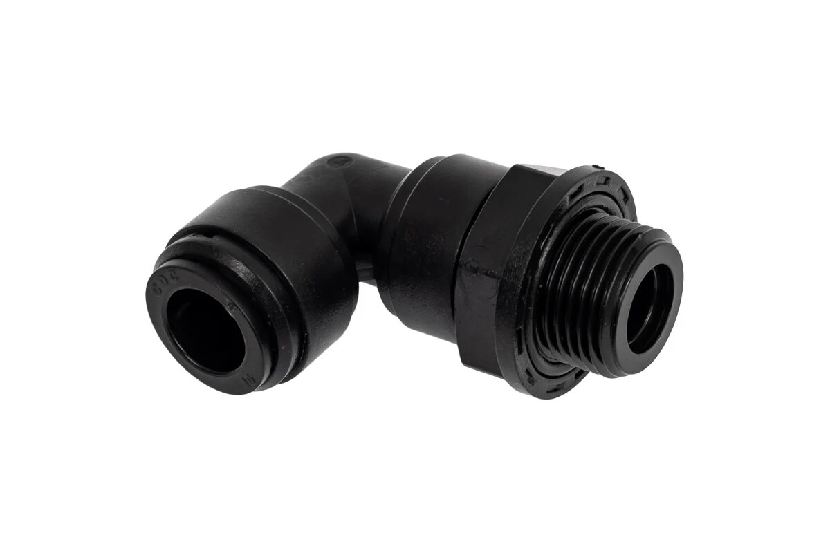 CDC Pneumatics Фитинг угловой 10 мм G3/8 HRPL 10G03B для пневматических систем