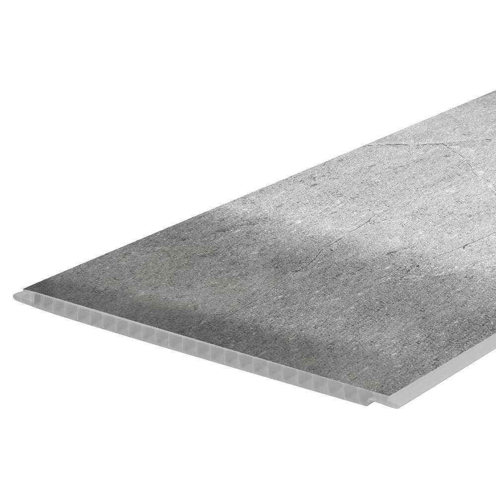 Панель ПВХ 250х2700х9 мм Stella бесшовная ламинированная мрамор пиестра грей 0,675 кв. м Stella 4631172045375