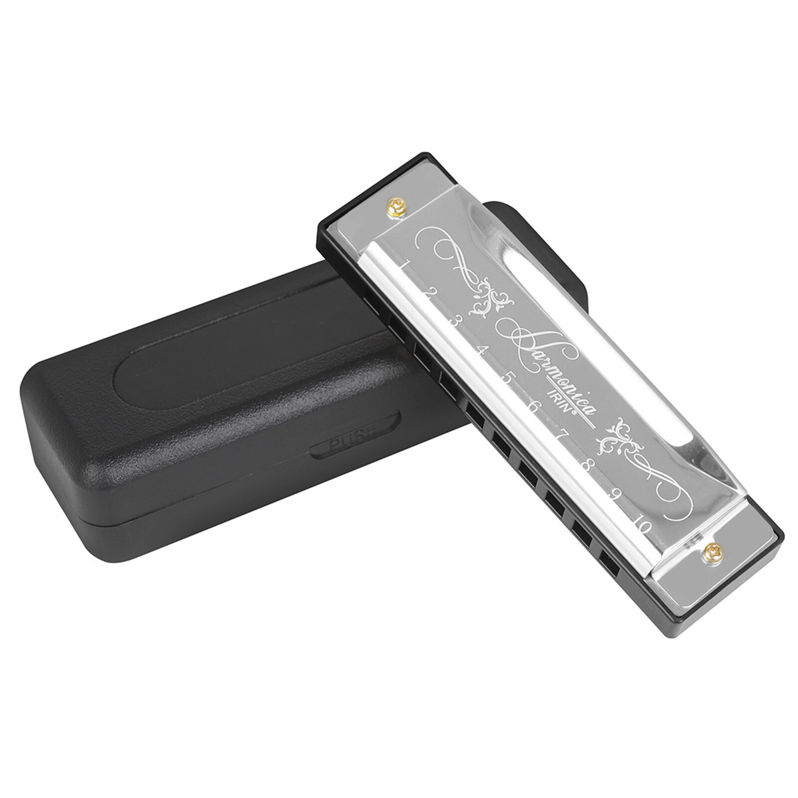 Стандартная гармоника Key-of-C-C Blues Harps Mouth Organ 10 отверстий 20 тонов