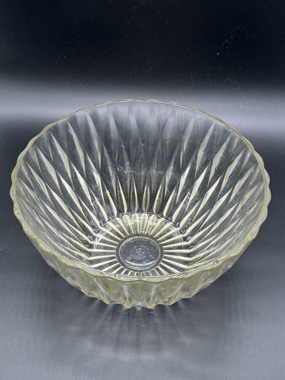 Фруктовница хрустальная "Труд", винтаж, СССР, 1970 г, 1 штука