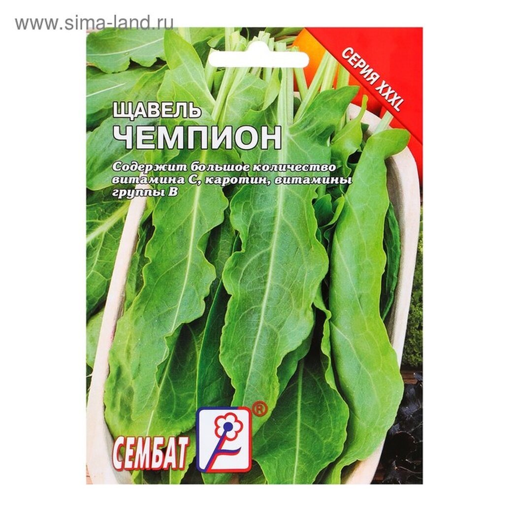 Семена щавеля "Чемпион" от сембат, многолетние, холодостойкие, 2 г