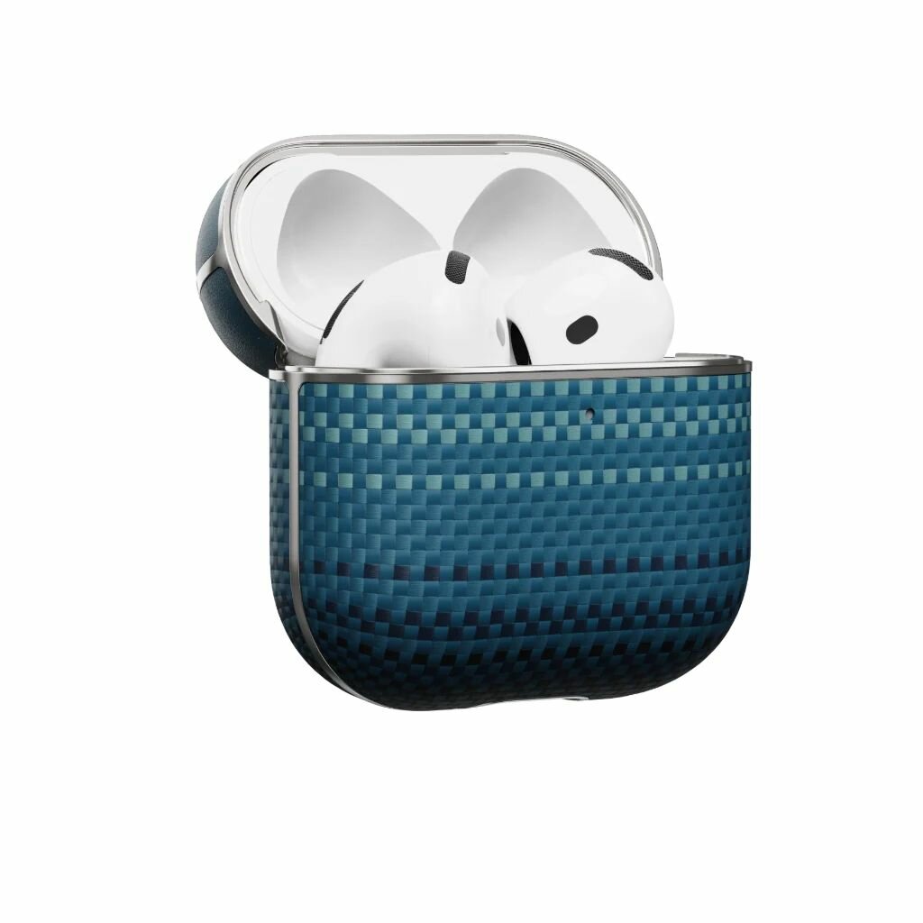 Чехол Pitaka aramid fiber для наушников AirPods 4, moonrise
