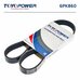 Ремень поликлиновой Toyopower 6PK860, приводной, черный, 1 шт.
