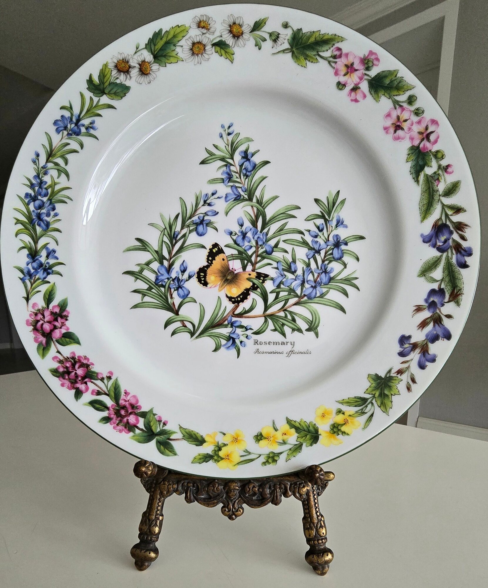 Винтажная английская тарелка