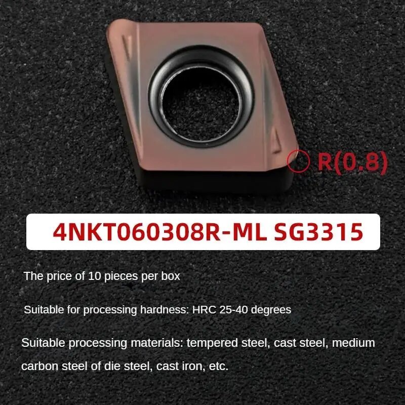 Диск фрезерный TE90 4NKT060308 с быстрым перемещением вперед, 90 градусов 4NKT060308R SG3315