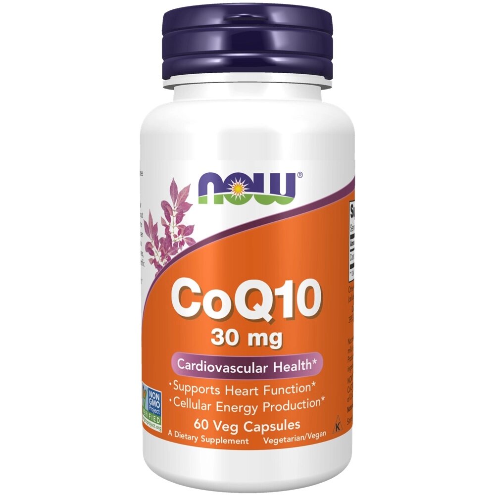 Now foods Coenzyme Q10 100 мг 30 капсул, США, для иммунитета
