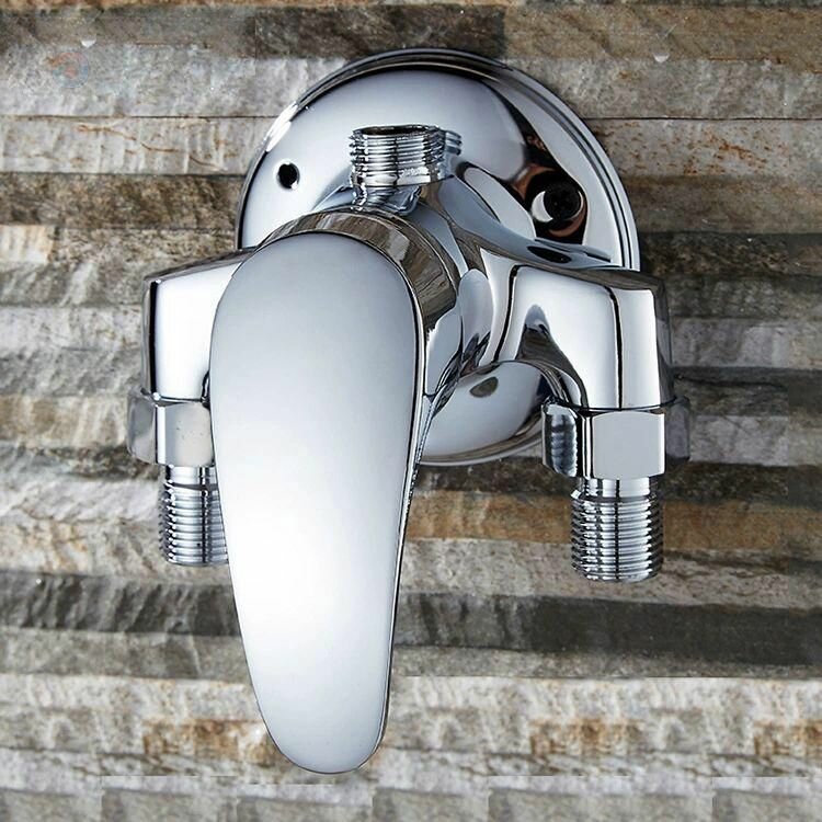 Смеситель для душа настенный из цинкового сплава, переключатель потока горячей и холодной воды, компактный душевой кран для ванной и кухни, поверхностный монтаж